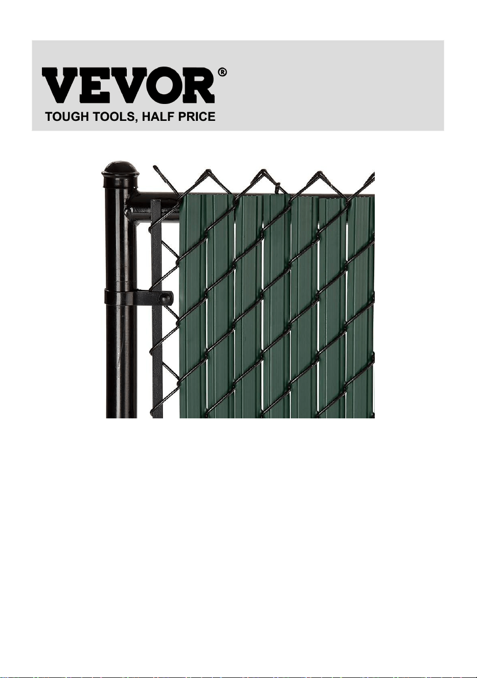 Vevor PE FENCE 006 Chain Link Fence Privacy Slats User Manual