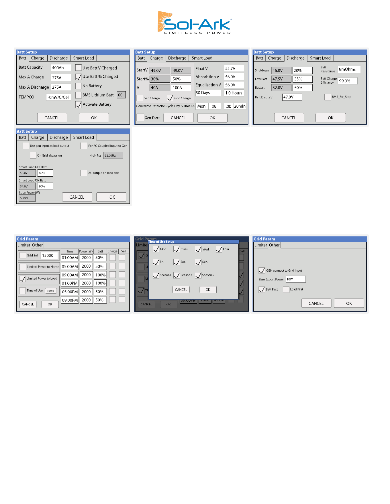 User Manual Sol-Ark LIMITLESS 15K-LV - 86 pages | manualsFile