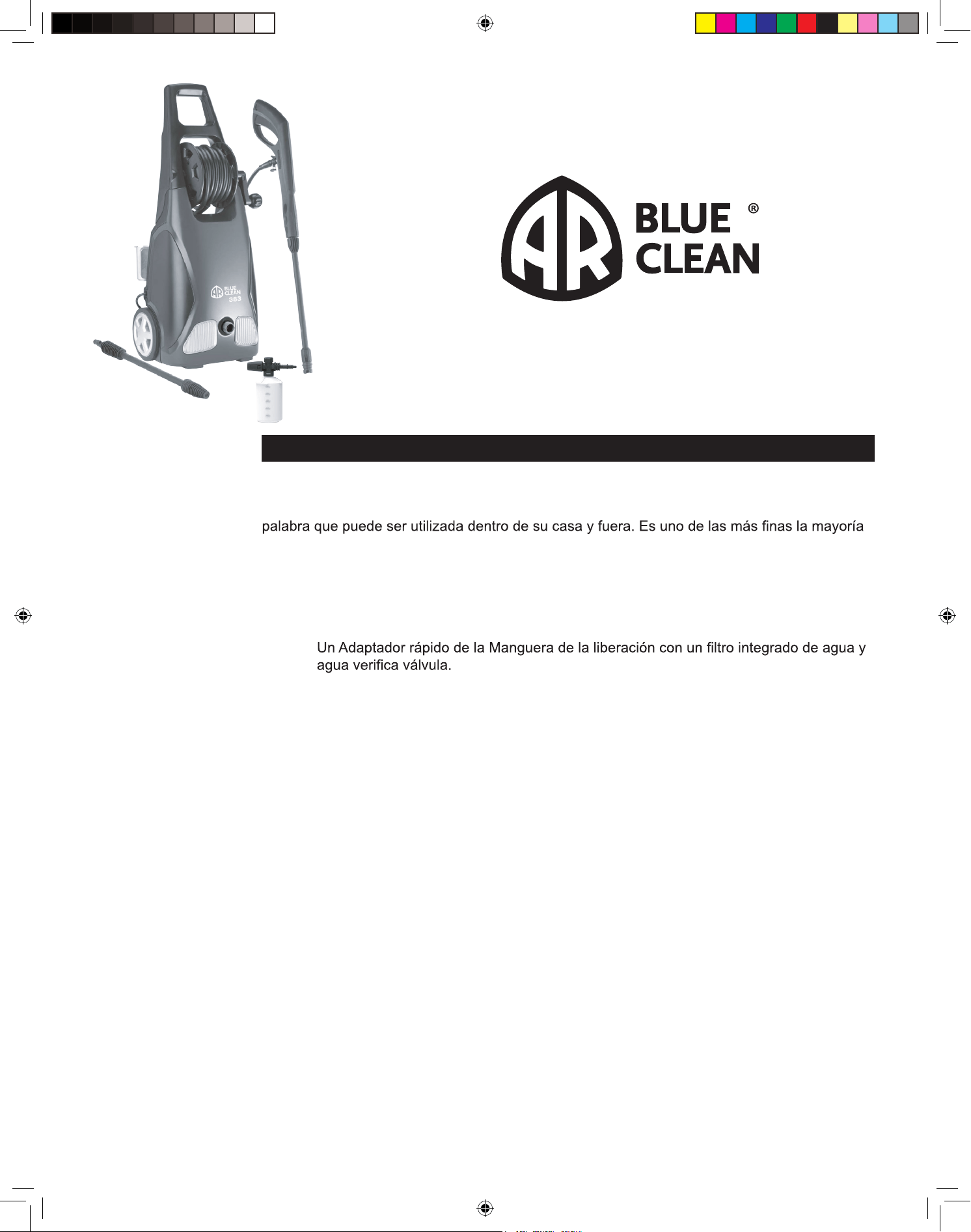 User Manual AR Blue Clean AR383 - 48 pages | manualsFile
