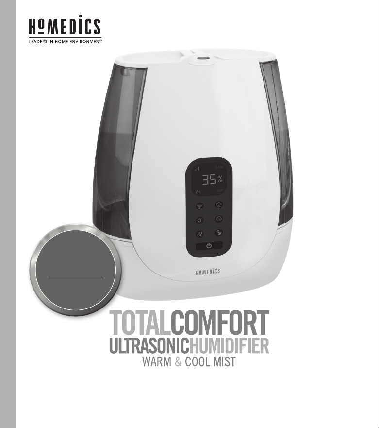 HoMedics 1320355 120-Hour Warm & Cool Mist Ultrasonic User Manual