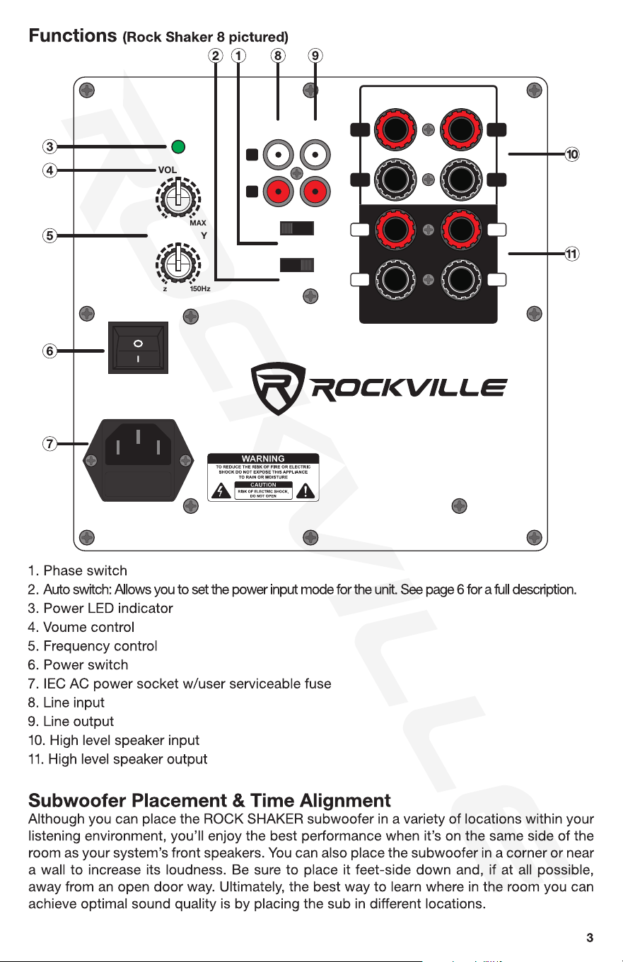 User Manual Rockville ROCK SHAKER - 12 pages | manualsFile