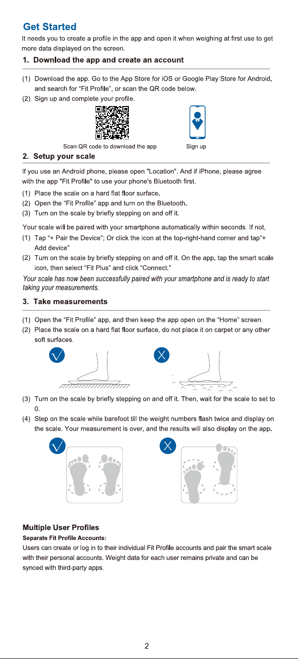 GE - General Electric GE FIT PLUS Smart Scale Body User Manual