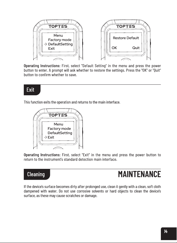 TOPTES GUARD-101 Gas Detector, 4 Gas Monitor for H2S, CO, User Manual