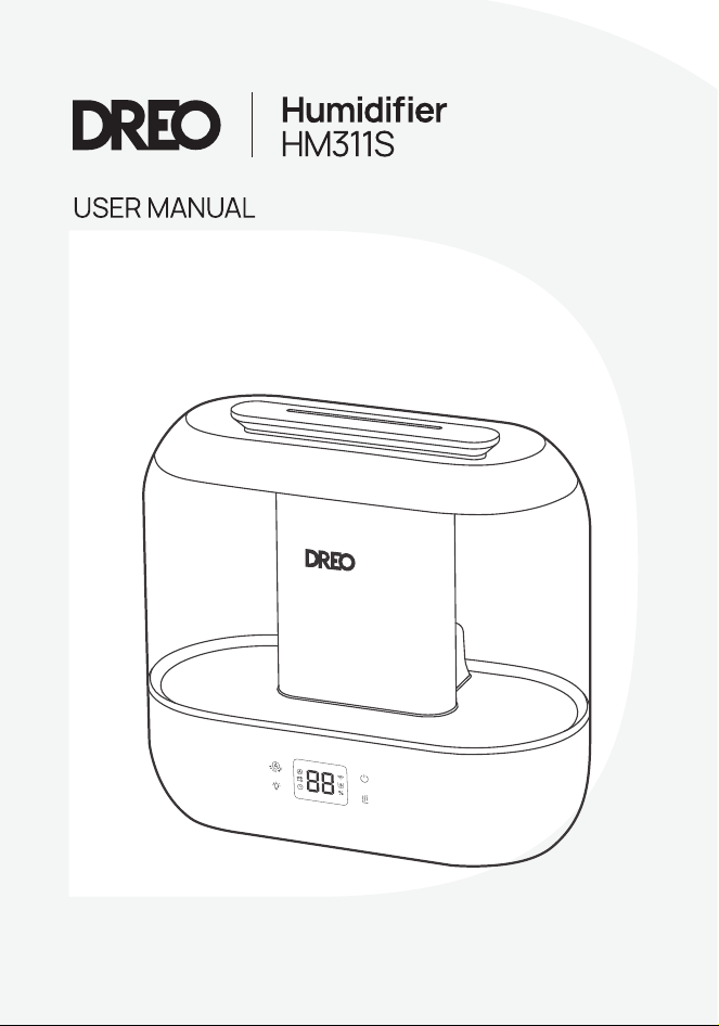 Dreo DR-HHM001S BLACK 2023 HM311S 4L Smart Humidifiers User Manual