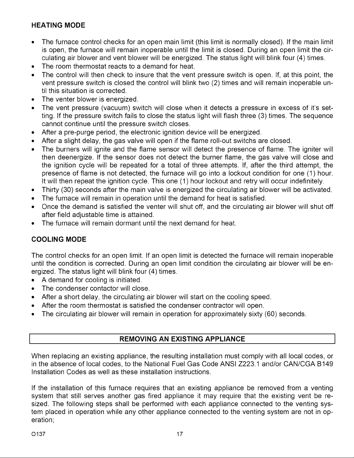 Goodman GMP075-3 Gas Furnace User Manual