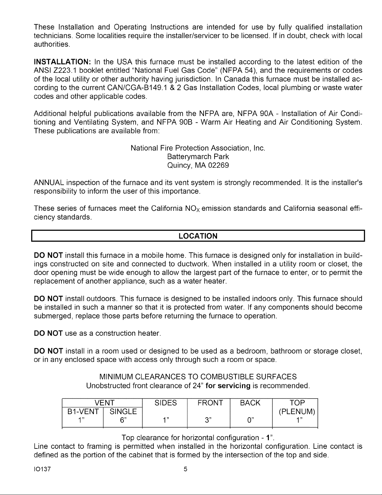 Goodman GMP075-3 Gas Furnace User Manual