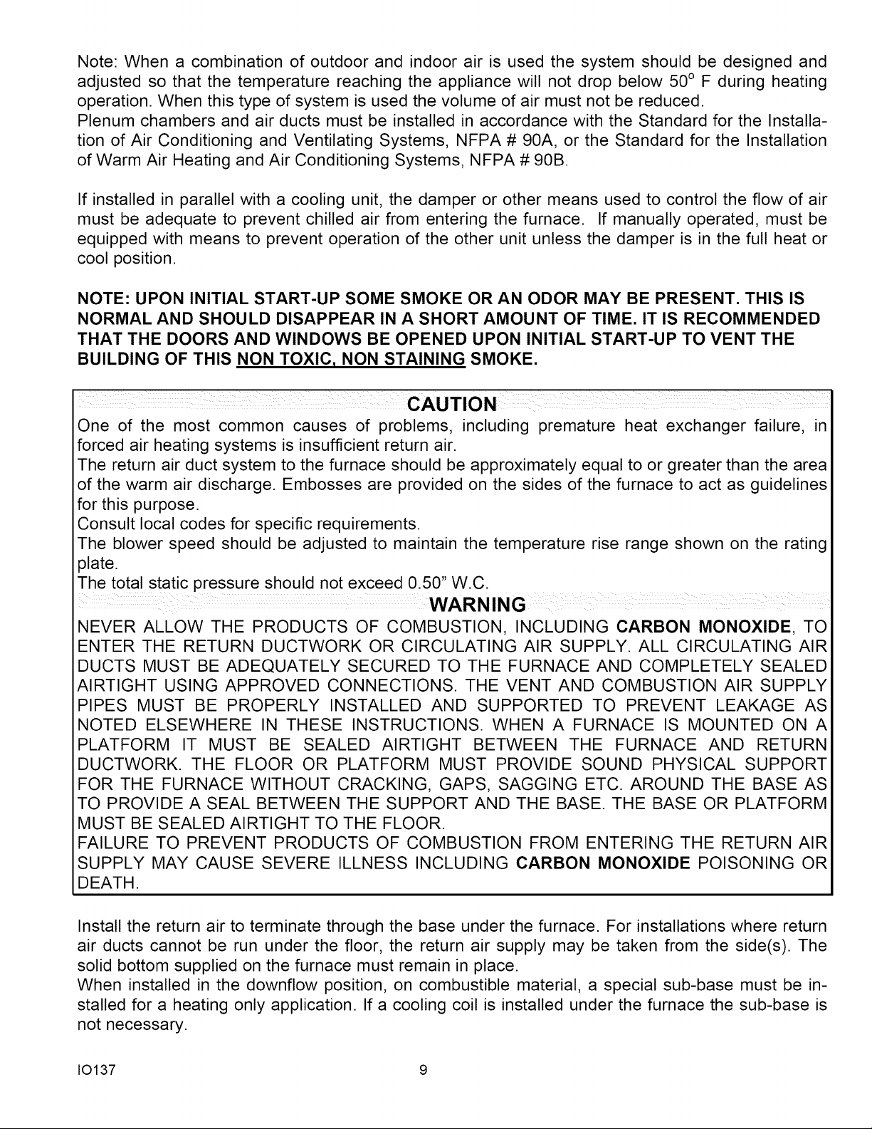 Goodman GMP075-3 Gas Furnace User Manual
