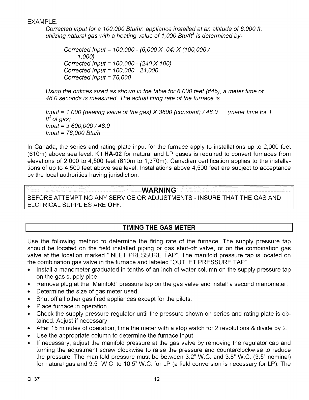 Goodman GMP075-3 Gas Furnace User Manual