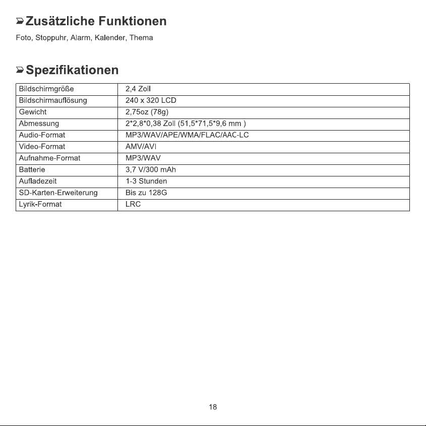 ZAQE M4 Bluetooth MP3 Player 2.4 inch Touchscreen, HiFi User Manual