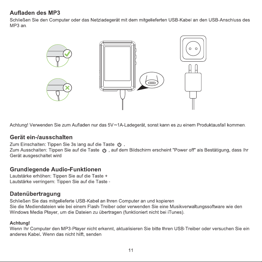 ZAQE M4 Bluetooth MP3 Player 2.4 inch Touchscreen, HiFi User Manual