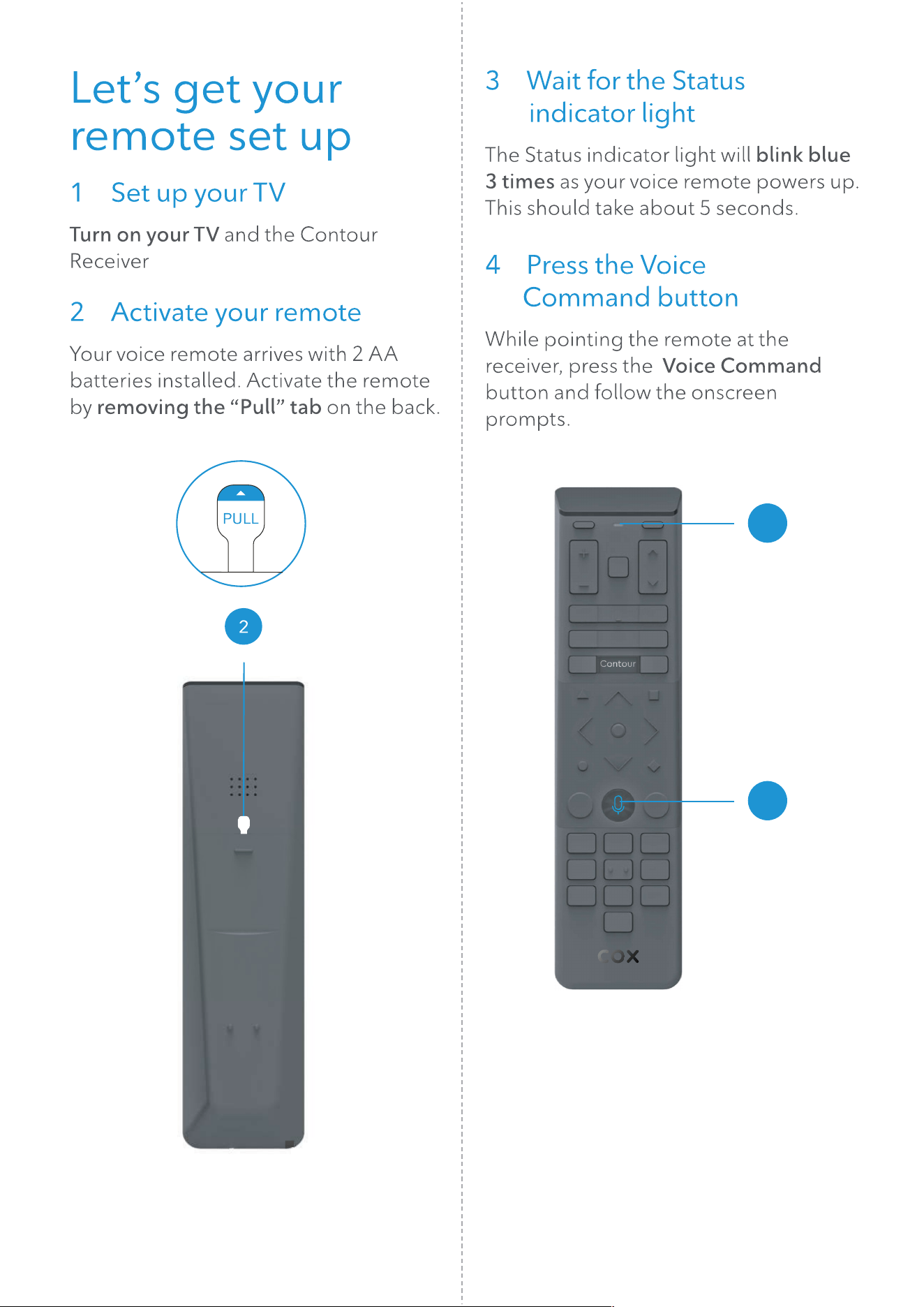 Cox XR15 Remote Control User Manual
