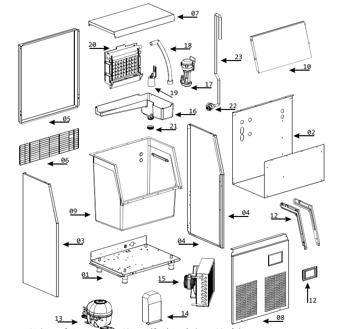 Vevor 110V Commercial Ice Maker 80-90LBS/24H User Manual