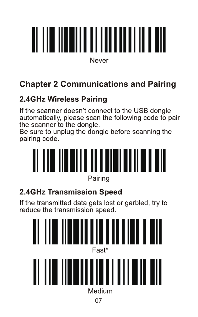 TERA-5100-US 5100 Laser 1D Wireless Barcode Scanner User Manual