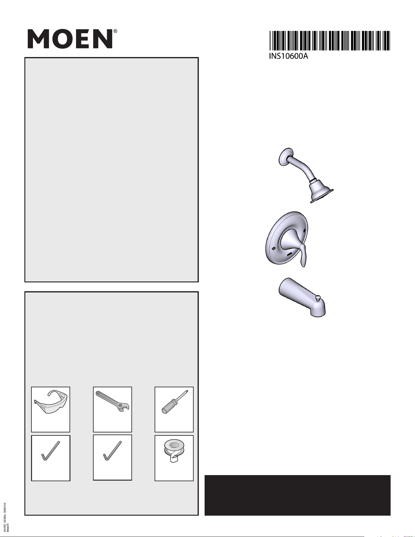 User Manual Moen T2192HC - 8 pages | manualsFile