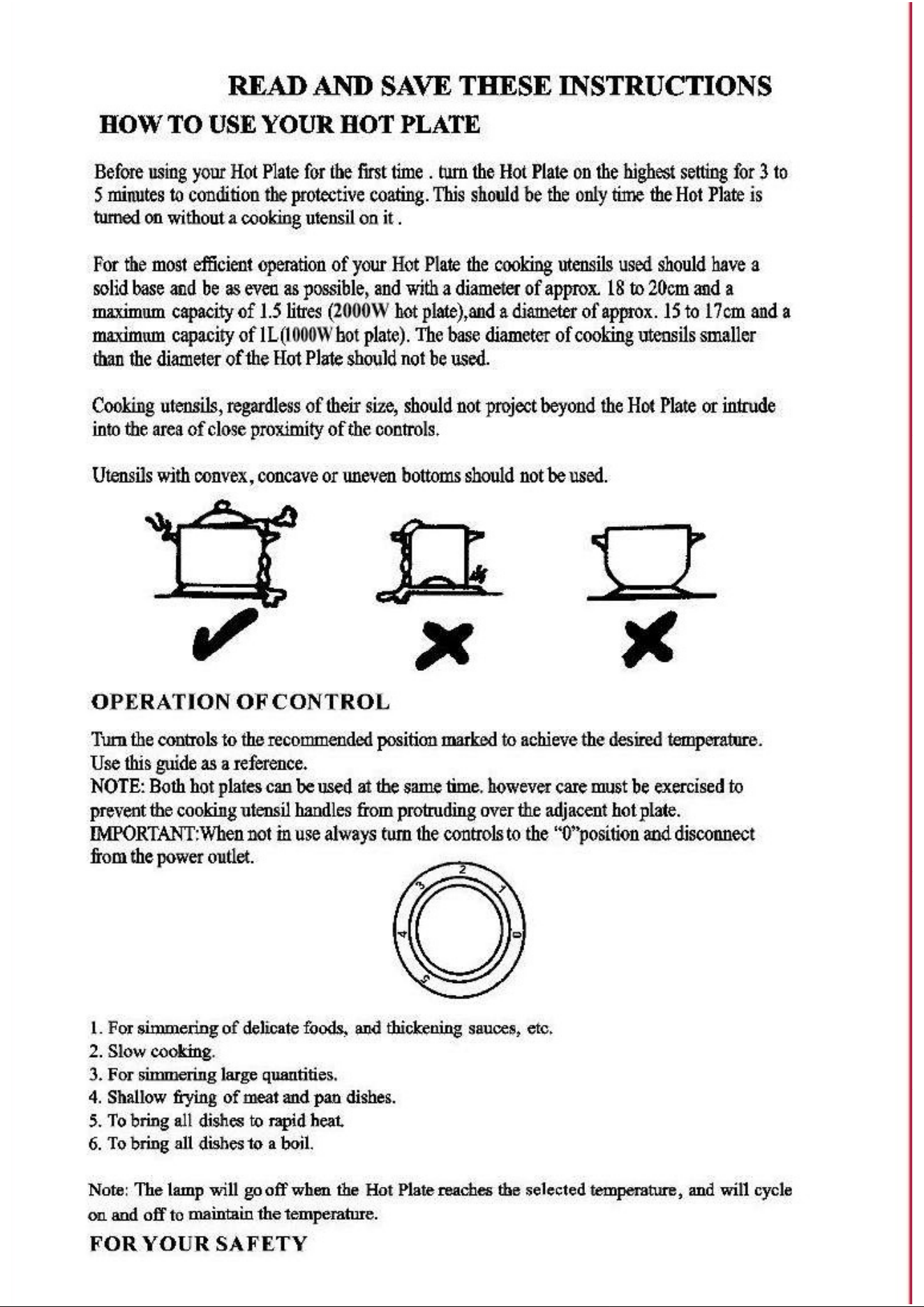 Emerald SM-STV-2686 2-Burner 6.1 in. Black Electric Hot User Manual
