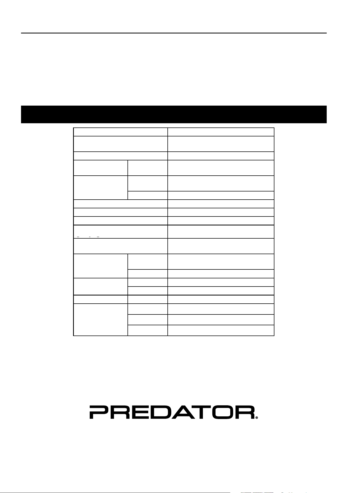 User Manual PREDATOR 61614 - 32 pages | manualsFile
