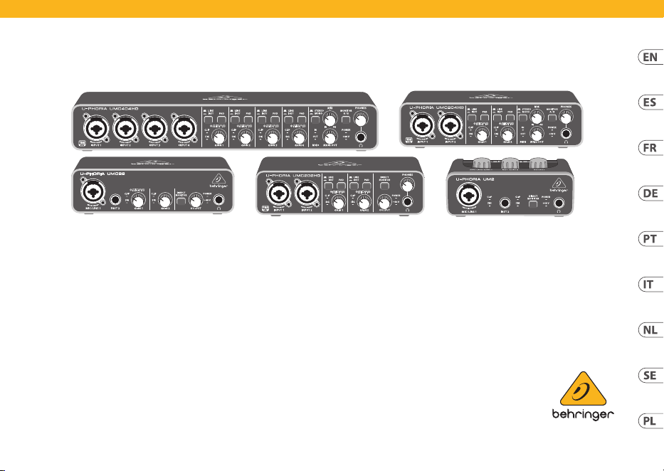 User Manual Behringer UMC404 - 39 pages | manualsFile