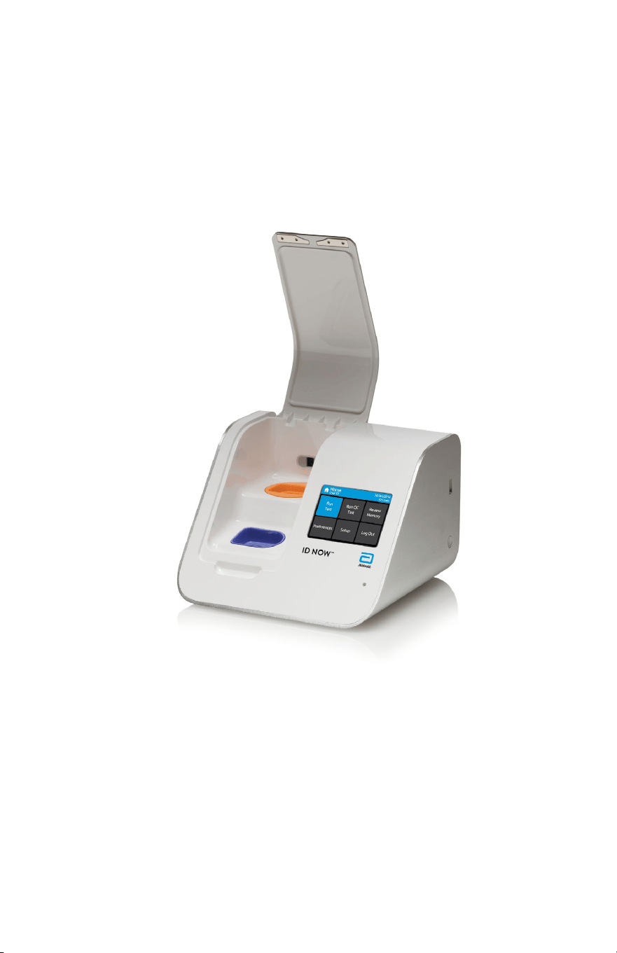 Abbott ID NOW Rapid Instrumentbased Based System User Manual