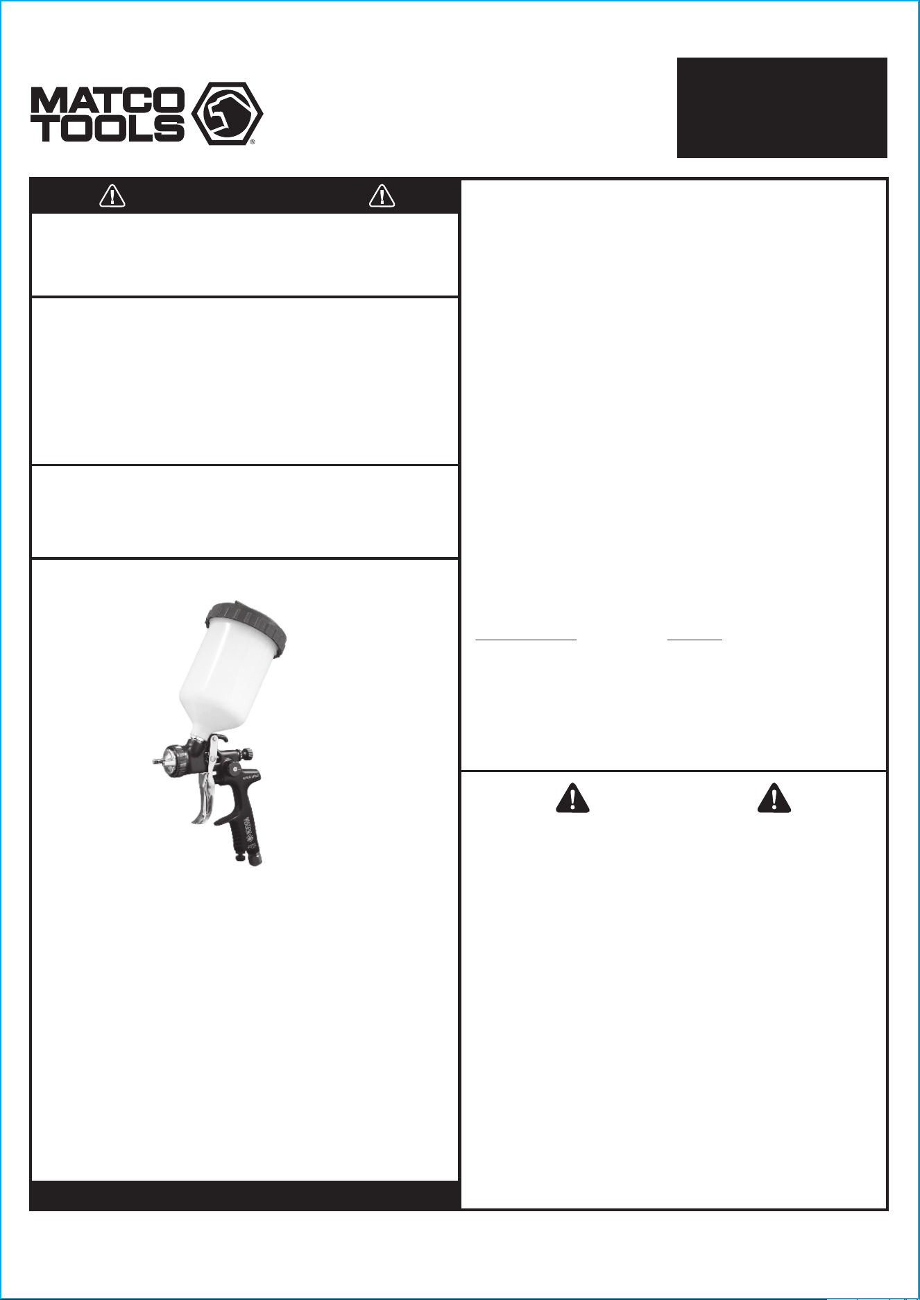 User Manual Matco Tools MTHVLP13 - 7 pages | manualsFile