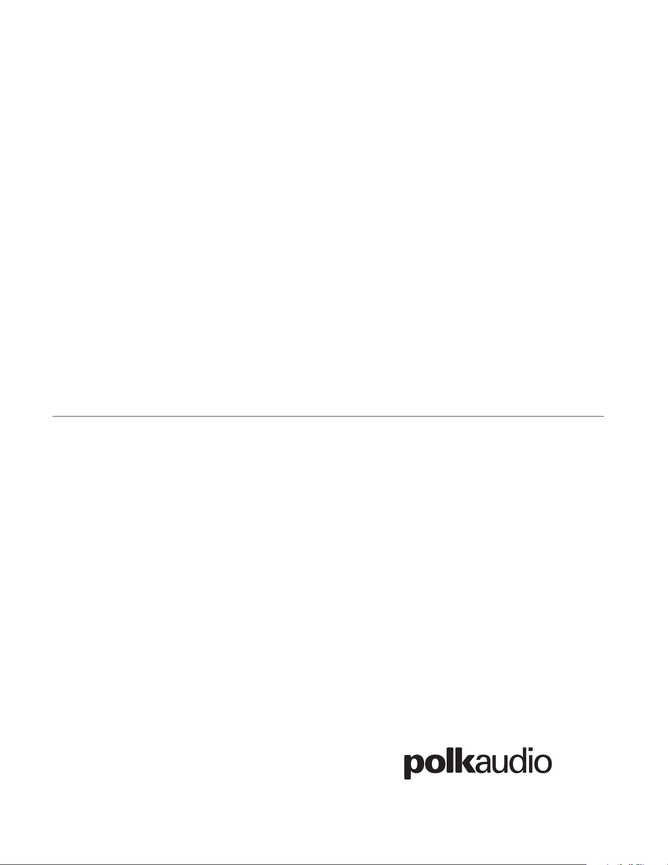 User Manual Polk PSW 505 - 12 pages | manualsFile