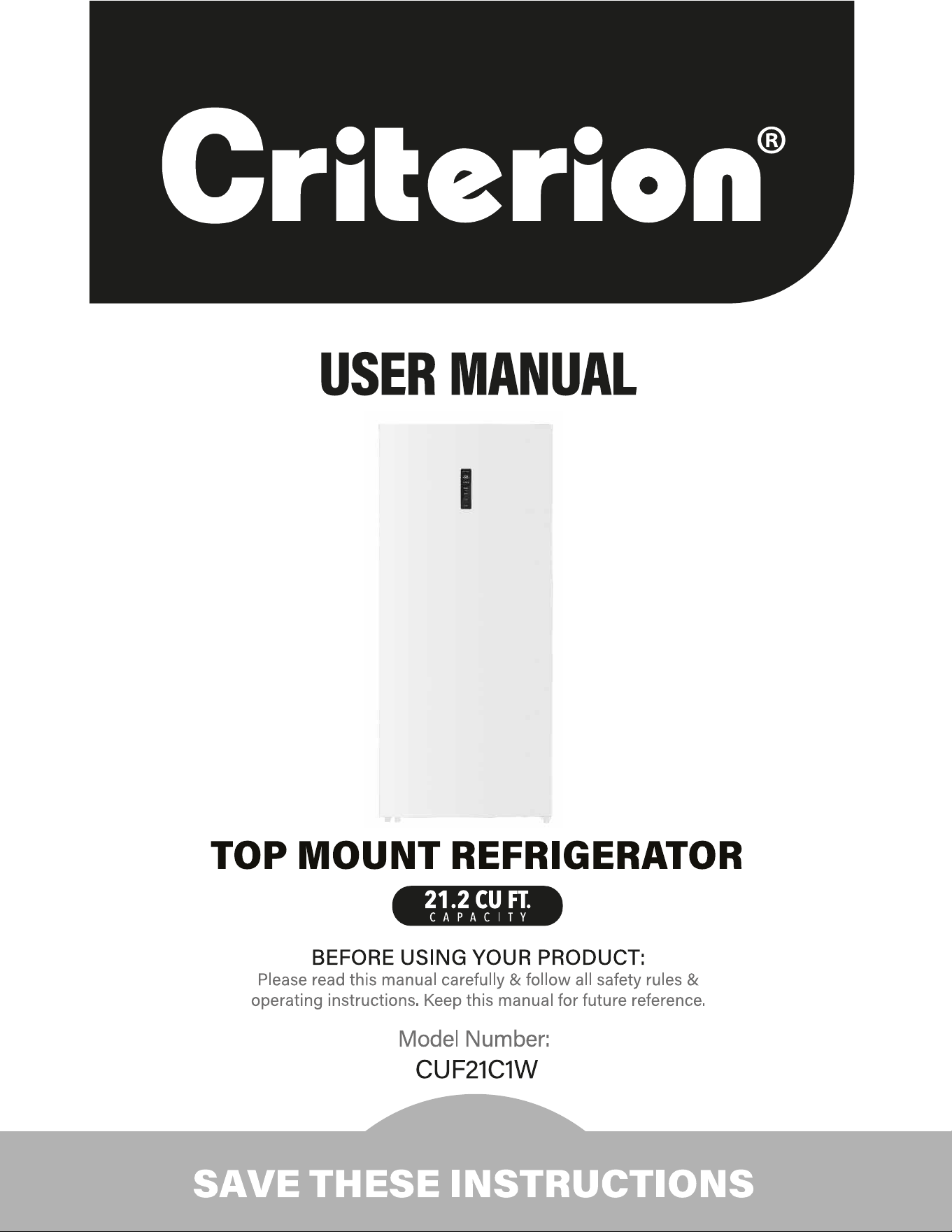User Manual Criterion CUF21C1W - 17 pages | manualsFile